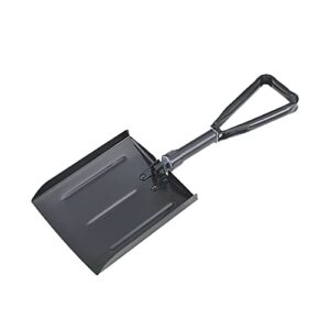 skfvkab car snow shovel large capacity foldable lightweight aluminum alloy telescopic portable snow shovel parent child play snow garden camping shovel speed clean foam car interior (black, one size)