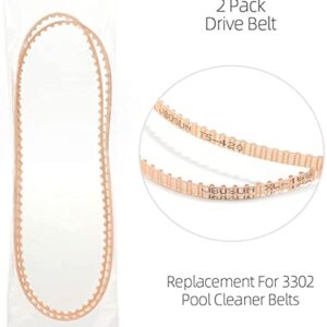 Pool Cleaner Drive Belts Replacement - for Aquabot Parts 3302 A3302PK Pool Cleaner Belts - 2 Pack