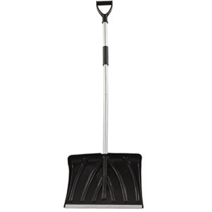 garden snow shovel, 17.7in width wide snow shovel large capacity for garage