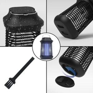 Bug Zapper Outdoor/Indoor,Mosquito Zapper 4200V High Powered Waterproof Electronic Mosquito Killer,15W UVA Mosquito Lamp Bulb,Fly Traps Patio Insects Killer,Trap Killer for Home,Kitchen, Backyard