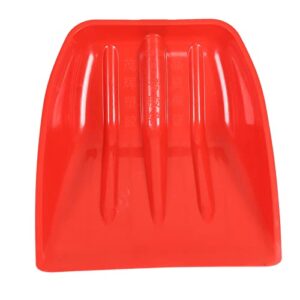 plastic garden shovel, snow shovel red pp durable easy to install for street sweeper for fallen leaves for agriculture(41 x 35cm / 16.1 x 13.8in)