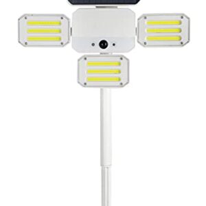 Bionic Floodlight Deluxe White by Bell+Howell Solar Lights Outdoor Motion Sensor LED Outdoor Lights Swiveling Light 108 High Power LED Bulbs in Adjustable Panels for Garden Patio As Seen On TV