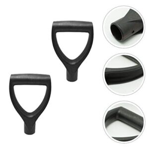 WINOMO 2Pcs Shovel Handle Replacement Shovel D Shaped Plastic Grip Spades Forks Garden Snow Removal Handles