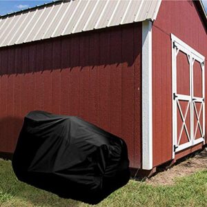 Lawn Mower Cover, Heavy Duty Waterproof Universal Fit Mower Cover, UV Protection Tractor Mower Cover, All Season/Weather Protection