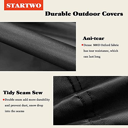 Lawn Mower Cover, Heavy Duty Waterproof Universal Fit Mower Cover, UV Protection Tractor Mower Cover, All Season/Weather Protection