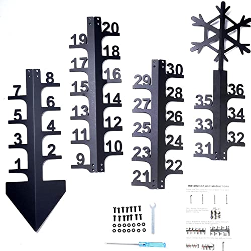 Hglyxoae 36in Snow Gauge Outdoor Iron Art Snow Gauge Snow Measuring Stick Outdoor Snowflake Snow Measuring Device Gauge Handmade Snow Measuring Stick for Garden Yard Decoration Gift (Snow Motocycle)