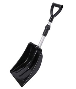 rouroumaoyi plastic snow shovel foldable shovel light weight car shovel snow pusher garden tools car kits hand tools small snow shovel (color : black)