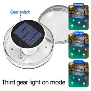 MIS1950s Floating Pool Lights, Solar Water Floating Light Outdoor Waterproof Night Light Home Garden Pool Floating Decorative Light for Swimming Pool, Beach, Garden Pond