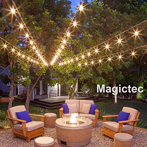 Magictec Solar String Lights, LED S14 Solar String Light Outdoor Waterproof Lighting Decoration Energy Saving Hanging Decor for Garden, Balcony, Porch, Backyard or Camp Tent 27 ft