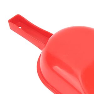 Plastic Feed Shovel PE Refrigerator Ice Mini Snow Scoop Garden Sand Shovel, Handle with Hook((Red))