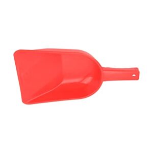 Plastic Feed Shovel PE Refrigerator Ice Mini Snow Scoop Garden Sand Shovel, Handle with Hook((Red))