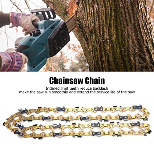 ViaGasaFamido 16 inch Chainsaw Chain 59 Drive Links 3/8 inch Spacing Chainsaw Blade High Toughness Carbide Chainsaw Replacement Accessories for Lawn Garden