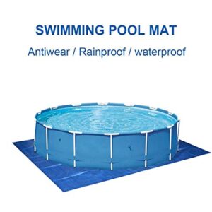 Pools Paddling Garden Pool for Family Outdoor Cover Swimming Rectangle Swimming Adult Swim Rings 40 (blue, One Size)