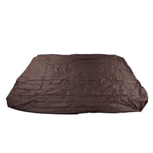 gloglow spa bath rainproof cover, sun protection dustproof waterproof outdoor bathtub dust cover breathable for garden (brown)