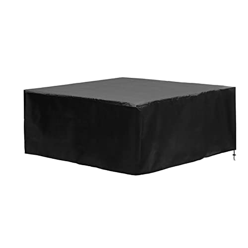 Outdoor Garden Hot Tub/Pool Cover with Storage Bag (Black) (87" x 87" x 33.5")