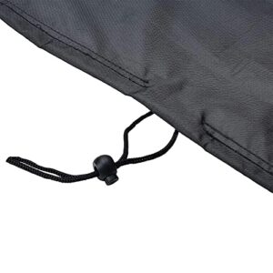 Outdoor Garden Hot Tub/Pool Cover with Storage Bag (Black) (87" x 87" x 33.5")