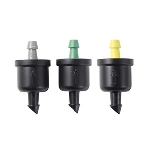 XLBH Irrigation Accessories Garden Irrigation 20L 30L 40L Mini Pressure Compensation Drip Emitter Self-Cleaning Automatic Pressure Compensate Regulator 10Pc widely Used (Color Shows)