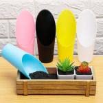 Bonsai Soil Scoops Plastic Garden Shovels,Small Gardening Tools, Potting Scoopers, for Flower Planting, Bonsai, Potting(Pink)