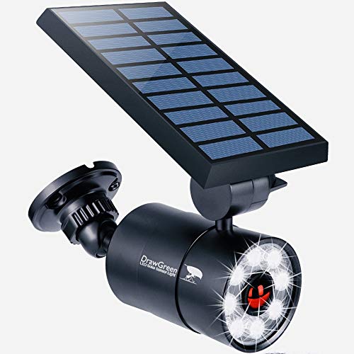 Solar Motion Lights Outdoor Aluminum 1400-Lumens 9W LED(130W Equi.), No Power Required Solar Flood Security Spot Lights for Camp Driveway Patio Path Garden, 100-Week Protection for 100% Free