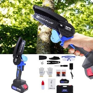 4 inch electric power chain saw cordless 24v wood saw for farming tree limbs, garden pruning, bonsai trunk, and firewood