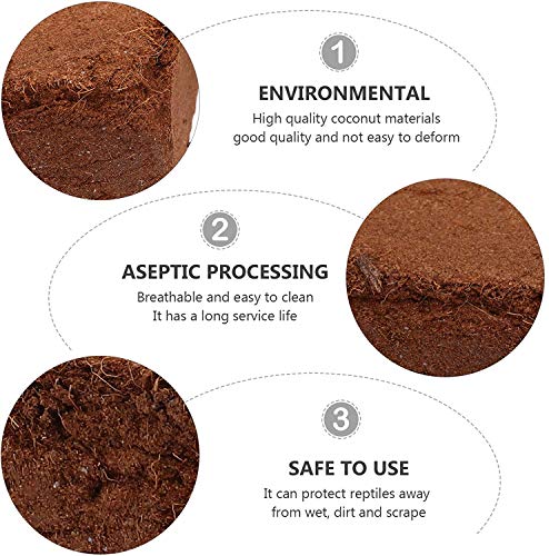 Coco Coir Bricks for Plants - Compressed Coconut Fiber Substrate Garden Coir Plant Soil for Vegetables Flowers Berries Planting, Reptile Bedding(3 Pack)