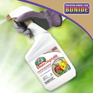 Bonide Captain Jack's Tomato & Vegetable Spray, 32 oz Ready-to-Use Spray, Insect & Disease Control for Organic Gardening