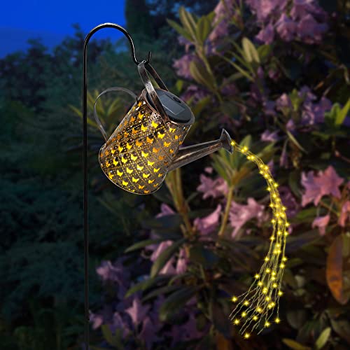 Engmoo Solar Watering Can Twinkling Light Outdoor Decorations Light for Garden Patio Backyard Lawn