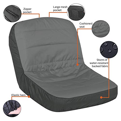 Classic Accessories Deluxe Riding Lawn Mower Seat Cover, Large