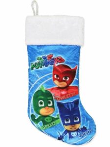 for pj masks owlette, gecko, & catboy christmas stocking, 17″, area home & garden