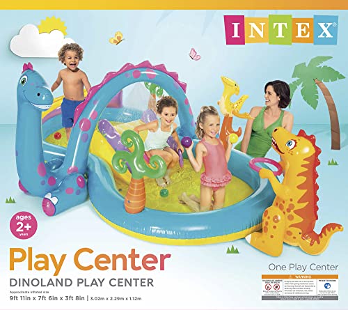 Intex Dinoland Inflatable Play Center, 119in X 90in X 44in, for Ages 2+