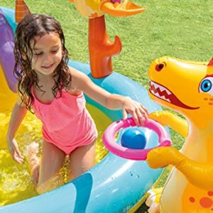 Intex Dinoland Inflatable Play Center, 119in X 90in X 44in, for Ages 2+