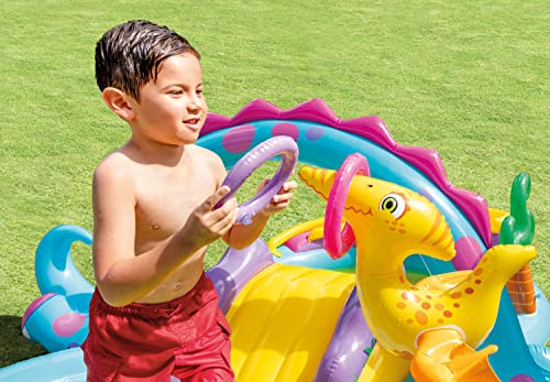 Intex Dinoland Inflatable Play Center, 119in X 90in X 44in, for Ages 2+