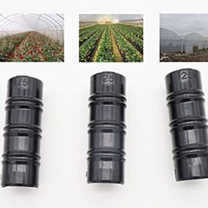 Alphami 20pcs Black 25mm Snap-on Clips Garden Construction Pipe Clips Farm Plastic Clips Greenhouse Film Clips