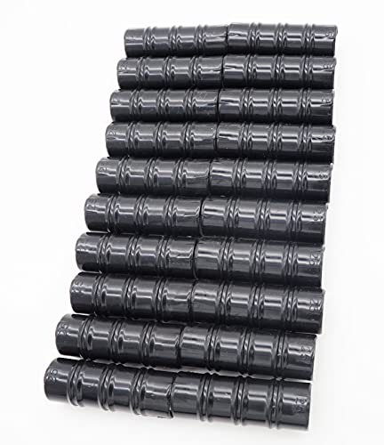 Alphami 20pcs Black 25mm Snap-on Clips Garden Construction Pipe Clips Farm Plastic Clips Greenhouse Film Clips