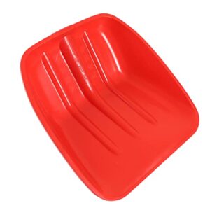 plastic garden shovel, red easy to install snow shovel for rubbish for fallen leaves(41 x 37cm / 16.1 x 14.6in)