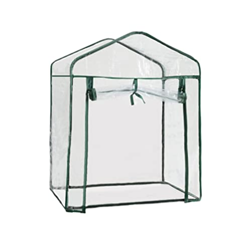 QOONESTL 2/3 Tier Mini Greenhouse with Clear Cover, Replacement Heavy Duty Waterproof PE/PVC Greenhouse Cover, Garden Plant Cover for Gardening Plants Protection