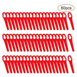 SobeiKre for Grass Replacement Plastic 60 Trimmers Accessories Set Patio Lawn & Garden Scan Tools and Tools (Red, One Size)