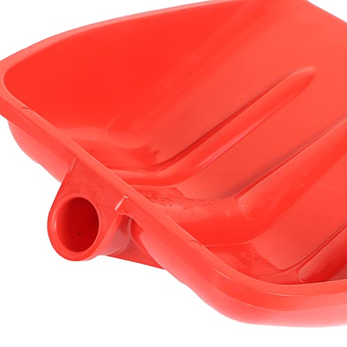 Kadimendium Plastic Garden Shovel, Red Easy to Install Snow Shovel for Rubbish for Fallen Leaves(41 X 35cm / 16.1 X 13.8in)