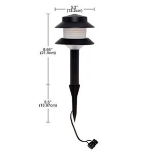 Paradise Plastic Path Stake Light (Black, 8 Pack)