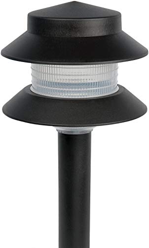 Paradise Plastic Path Stake Light (Black, 8 Pack)