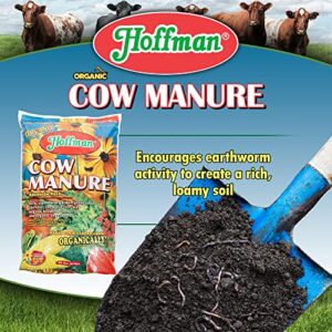 Hoffman Organic Cow Manure Garden Fertilizer Plant Food, 1-1-1, 20 Pounds