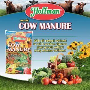 Hoffman Organic Cow Manure Garden Fertilizer Plant Food, 1-1-1, 20 Pounds