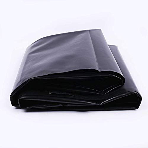 uyoyous Pond Liner 16x20 Ft 20 Mil Thickness Black HDPE Rubber Liners Fish Pond Liners for Outdoor Ponds, Fountains, Waterfall & Water Gardens