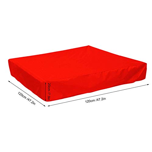 Yencoly Pool Cover, Pool Supplies, Breathable for Garden Backyard(red, 120 * 120 * 20cm)