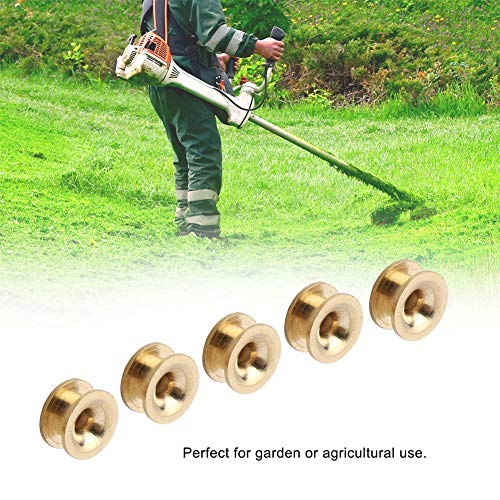 LIZEALUCKY 5 pcs Universal Grass Trimmer Head Eyelets Metal Cutter Replacement Part Accessory Lawn Mower Parts for Garden and Agricultural Use