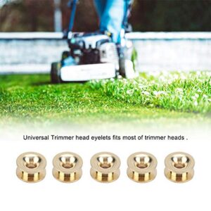 LIZEALUCKY 5 pcs Universal Grass Trimmer Head Eyelets Metal Cutter Replacement Part Accessory Lawn Mower Parts for Garden and Agricultural Use