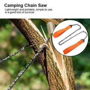 Survival Chain Saw, Emergency Chainsaw Portable Handheld Garden Saw with Bag Camping Hiking Tool for Campers, Backpackers, Fishermen