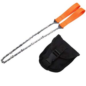 Survival Chain Saw, Emergency Chainsaw Portable Handheld Garden Saw with Bag Camping Hiking Tool for Campers, Backpackers, Fishermen