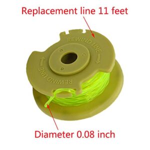 AC80RL3 Replacement Spool Line Compatible with 18v, 24v, 40v Cordless Trimmers,Weed Eater String Autofeed Replacement Spools Line (8Spool,2Cap)