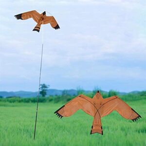 decor Garden Bird Repellent Eagle Kite,Bird Scarer Repeller Flying Kite,Hawk Bird Scarer Kite for Outdoor Garden Farm Yard Decoration - Include 2M Kite Line